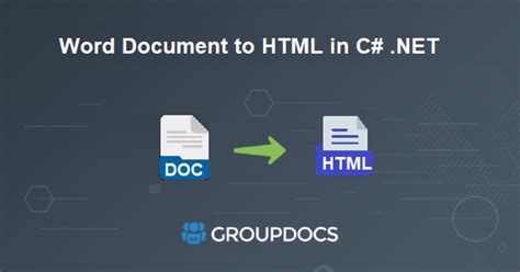 کلمه به Html Doc به Html آنلاین Docx به Html در سی شارپ
