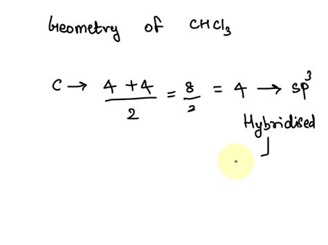 Solved What Is The Molecular Geometry Or Shape Of Chloroform Chcl3 A Tetrahedral B