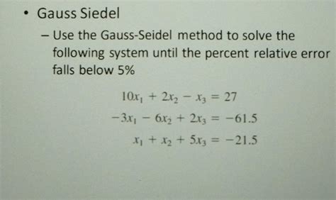 solved lu factorization solve the following system of