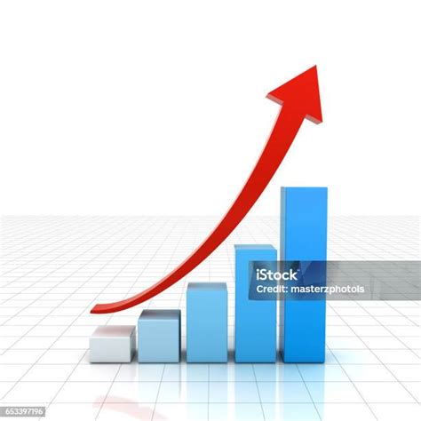 빨강 위쪽 화살표 반사와 그림자 흰색 배경 위에 절연 상승 비즈니스 그래프 차트 0명에 대한 스톡 벡터 아트 및 기타 이미지 0명 개념과 주제 곡선 Istock