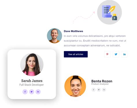 Author Box Widget Responsive Addons For Elementor
