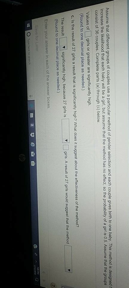 Solved Assume That Different Groups Of Couples Use A