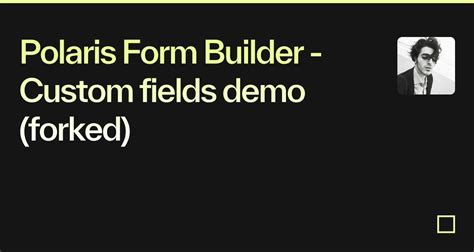 Polaris Form Builder Custom Fields Demo Forked Codesandbox