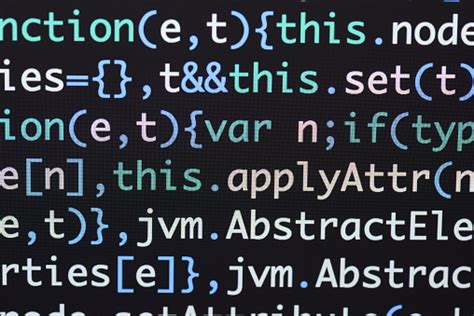 Real Java Script Code Developing Screen Programing Workflow Abstract