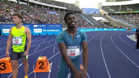 Noah Lyles Runs 9 95 100m Beats Ferdinand Omanyala In Berlin