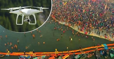 mahakumbh 2025 first ever deployment of tethered drones ensures unmatched security for devotees