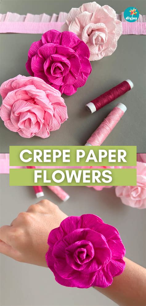Crepe Paper Flowers Tutorial For Beginners Diy Joy