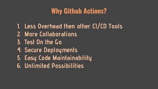 CICD Pipeline Using Github Actions PPTX