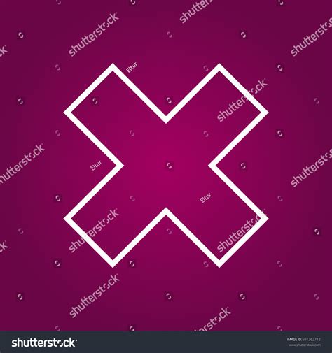 Remove Delete X Icon Royalty Free Stock Vector 591262712 Avopix Com