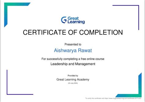 Ar Aishwarya Rawat On Linkedin Leadership Management Continuouslearning Greatlearningacademy…