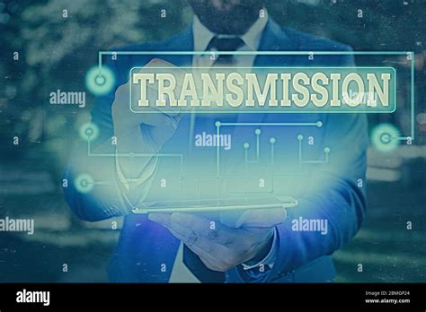 Writing Note Showing Transmission Business Concept For Automobile Engine Part High Voltage