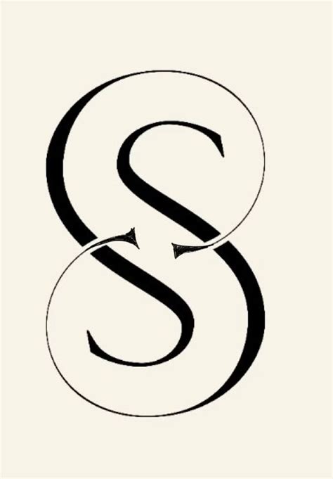 Logo With Letter S Ss Monogram Design S Fonts Minimal Fonts