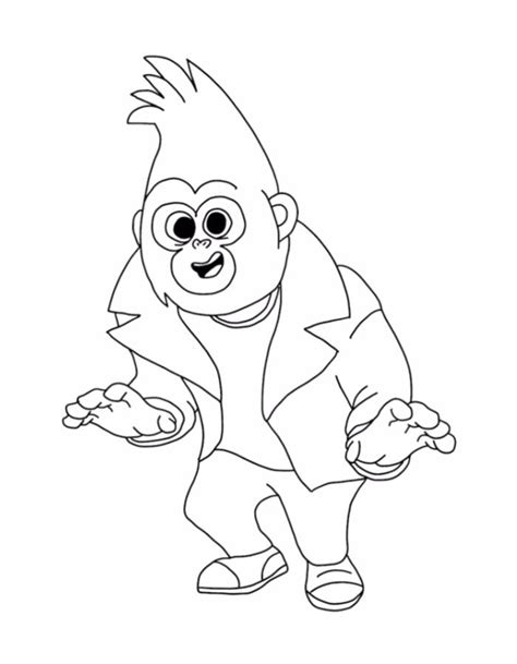 Ash Sing Coloring Page