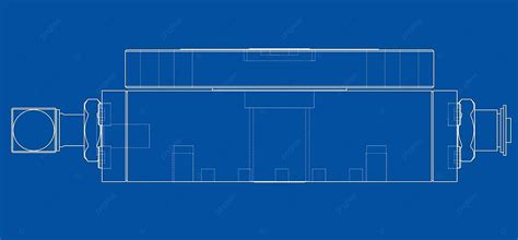 Abstract Industry Object Concept Vector Box Blueprint Screws Vector