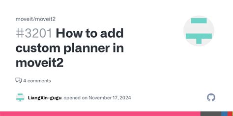How To Add Custom Planner In Moveit Issue Moveit Moveit GitHub