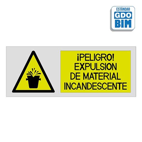 Bim 개체 Señal O Señalización En Bim De Peligro Expulsión De Material