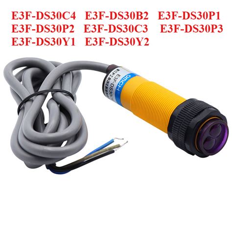 Diffuse Reflective Photoelectric Switch E3f Ds30c4 Ds30b2 Ds30p1 Ds30p2 Ds30c3 Ds30p3 Ds30y2
