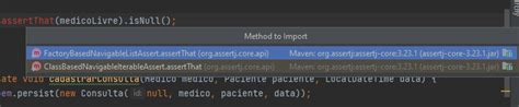 não consegui encontrar o pacote correta para importar o assertthat
