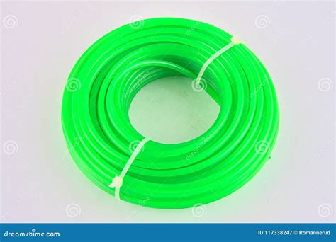 A String Of Grass Cutter On White Background Stock Image Image Of Coil Homeowner 117338247