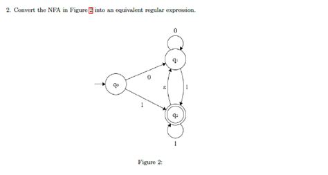 Solved 2 Convert The NFA In Figure 22 Into An Equivalent Chegg Com