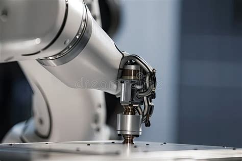 Close Up Of Cobot Arm With Delicate Fingers Performing Precise