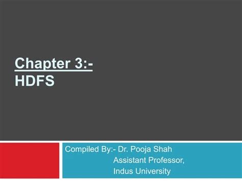 Ccs334 Big Data Analytics Session 3 Distributed Modelspptx