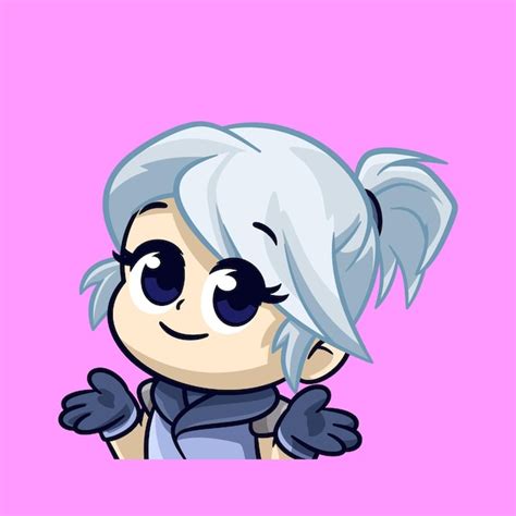 Premium Vector A Cute Girl Shrugging Emotes Sticker Vector