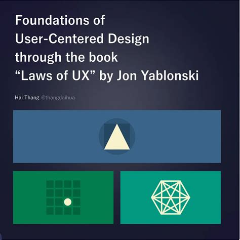 foundations of user centered design through the book “the laws of ux