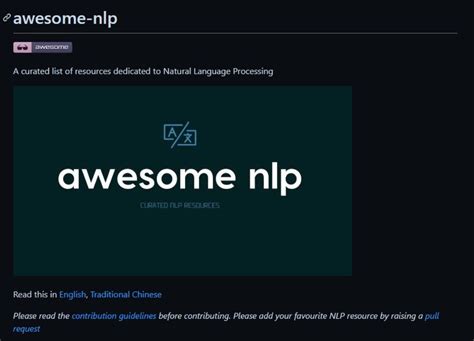 Bhaskara Reddy Sannapureddy On Linkedin 👉 Awesome Nlp A Curated List Of Research Summaries And
