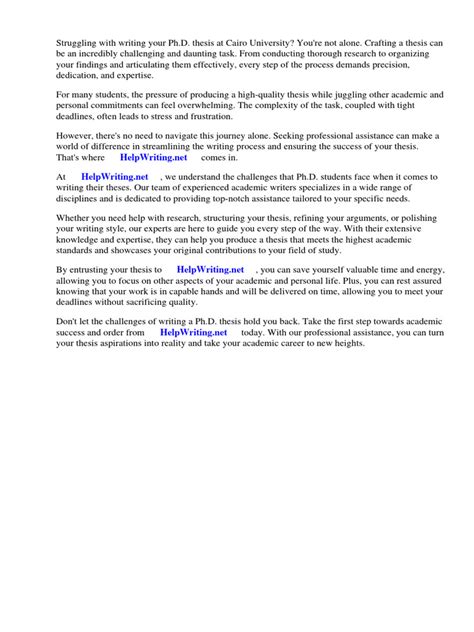 Cairo University Phd Thesis Pdf Thesis Immune System