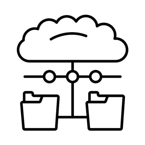 Premium Vector Distributed Data Line Illustration