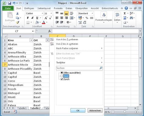 Excel Erst Filtern Dann Formatieren Pctipp Ch