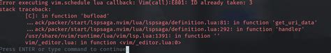 Bufload Error When Calling Lspsaga Gotodefinition · Issue 866 · Nvimdevlspsaganvim · Github