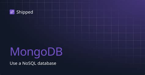 Mongodb Shipped