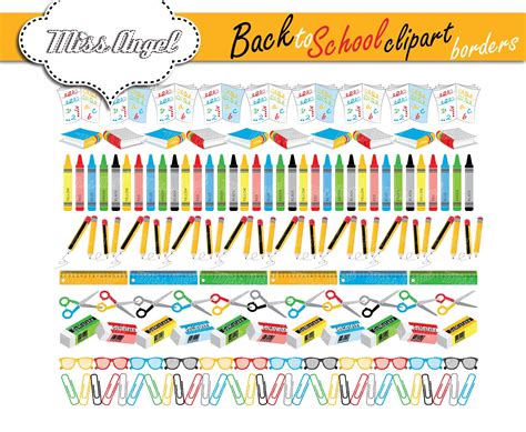 Back To School Clipart Borders