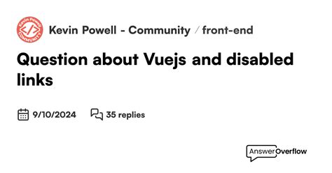 Question About Vuejs And Disabled Links Kevin Powell Community