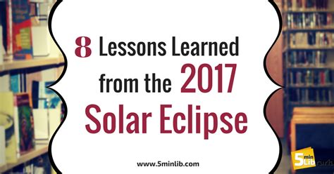 5 Minute Librarian 8 Lessons Learned From The 2017 Eclipse