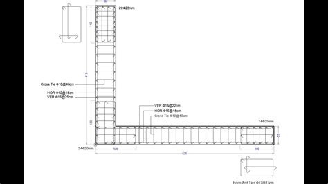 Shear Wall Reinforcement L Shape Youtube