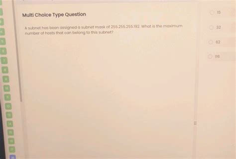 Multi Choice Type Question 15 A Subnet Has StudyX