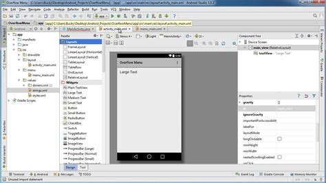 Android App Development For Beginners 33 Overflow Menu Youtube