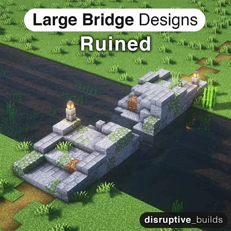 4 Different Bridge Designs In Minecraft Minecraft River Bridge Design
