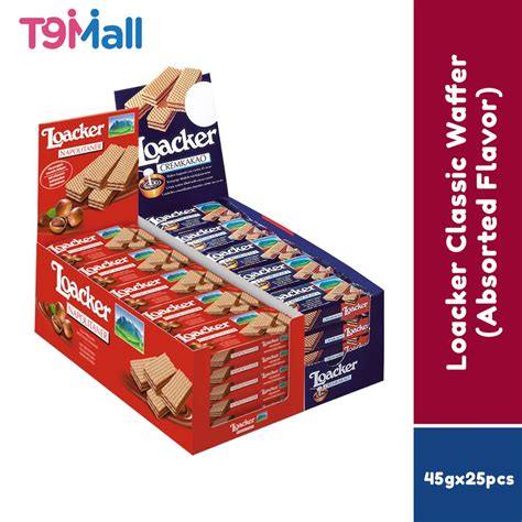 Loacker Classic Waffer 45g X 25pcs Absorted Flavor Shopee Malaysia