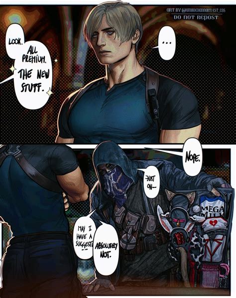 Leon S Kennedy And Merchant Resident Evil And More Drawn By Umikochannart Danbooru