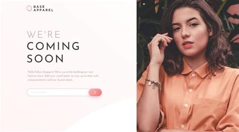 Frontend Mentor Base Apparel Coming Soon Pages Using Html Css And Javascript Coding Challenge