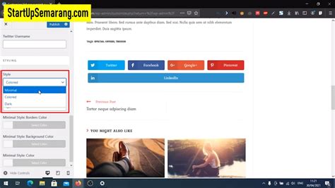 Tutorial Tampilan Social Sharing Wordpress Dengan Theme Oceanwp