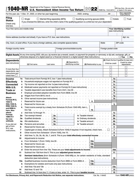 美国 Irs报税 Form 1040 Nr （留学生常用） 知乎