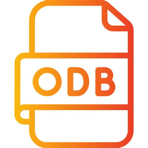 Odb File Generic Gradient Outline Icon