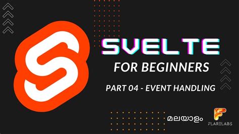 Event Handling In Svelte Svelte Tutorial Malayalam Youtube