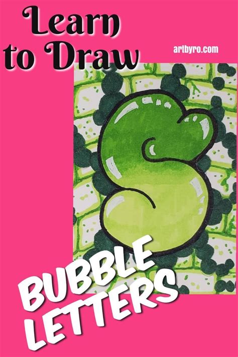 Learn To Draw Bubble Letters Art Tutorials For Beginners Bubble Drawing Easy Graffiti
