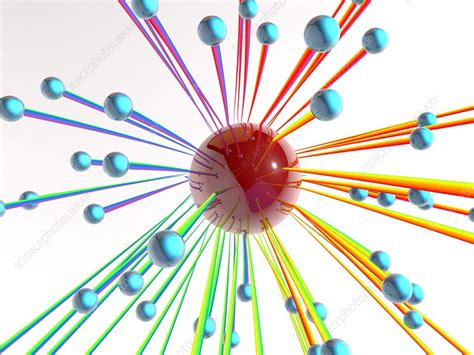 Abstract Artwork With Connected Spheres Stock Image F0097414